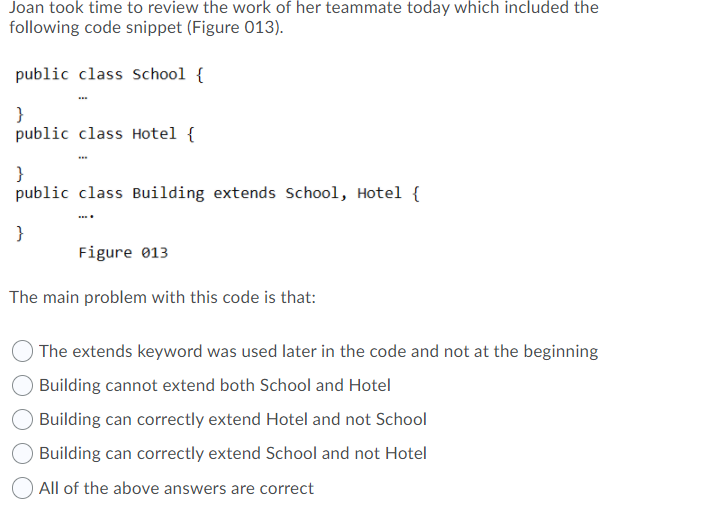 Solved In your presentation at the Java class you are | Chegg.com