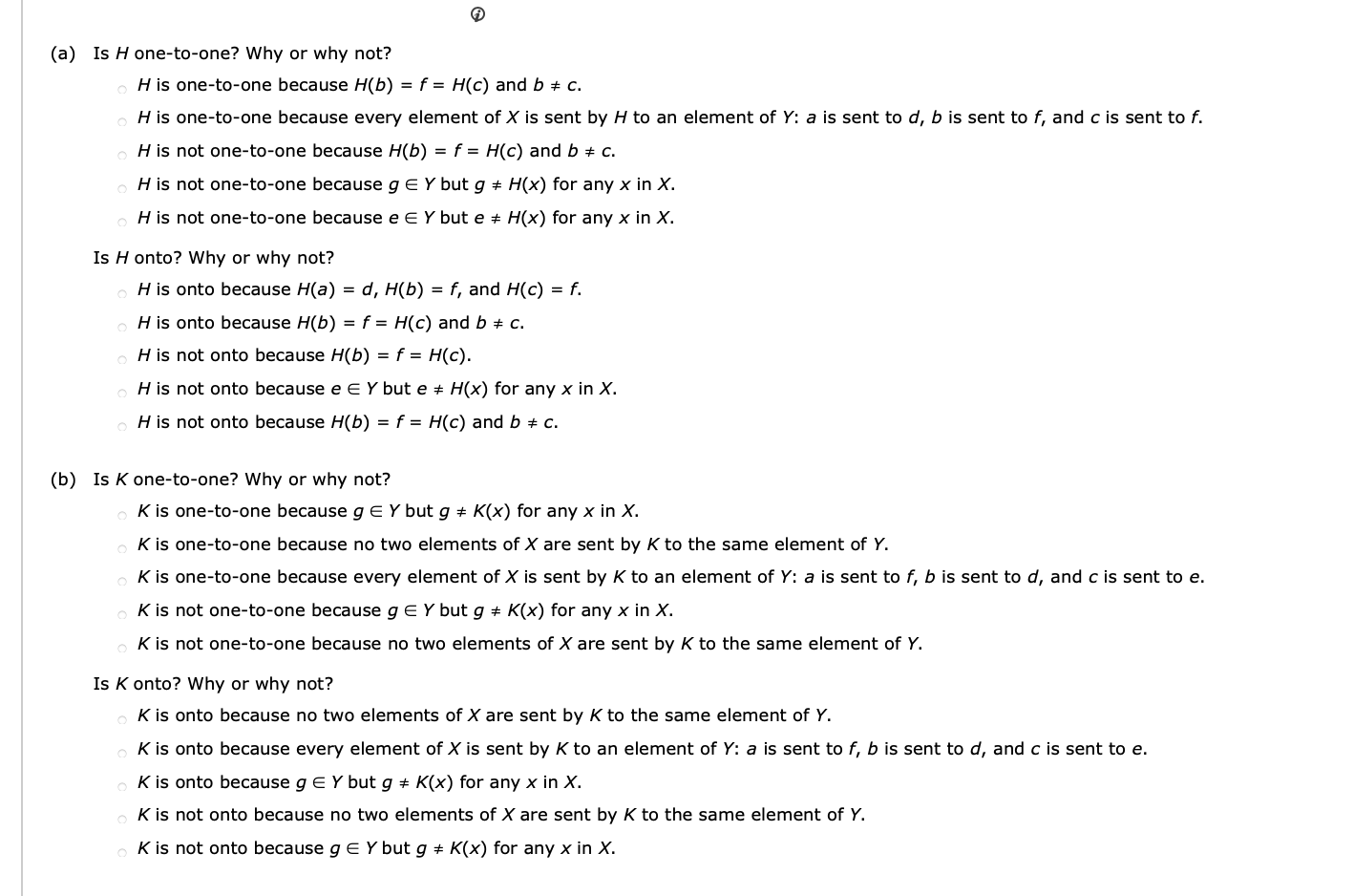 Solved Let X = {a,b,c} and Y = {d, e, f, g}. Define | Chegg.com