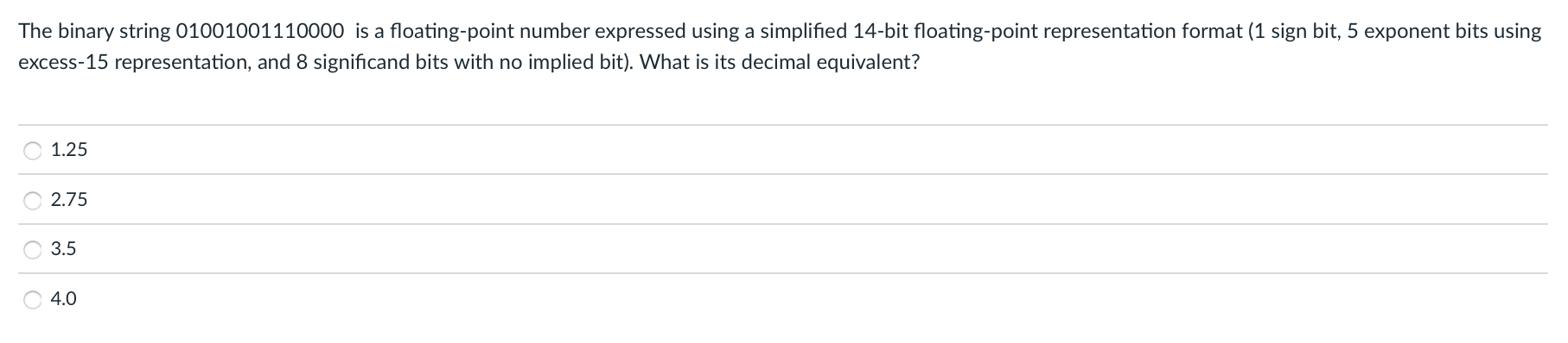 Solved If we use the IEEE standard floating-point | Chegg.com