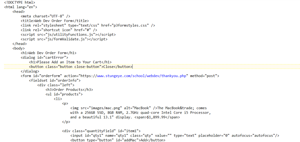 Project 3 Form Validation ePortfolio Candidate | Chegg.com