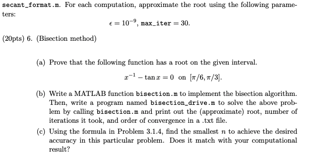 Solved Function Rootiterorder 