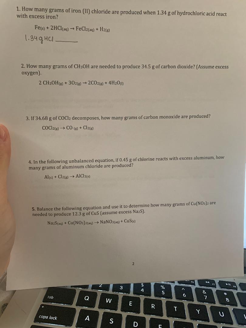 Solved Limiting Reactant, Theoretical Yield, and Percent | Chegg.com
