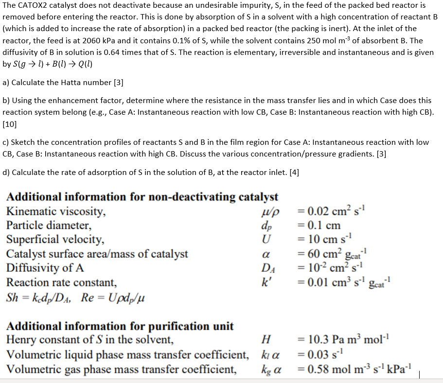 I have worked out the Hatta number for part a as Ha = | Chegg.com