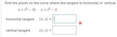 Solved Find the points on the curve where the tangent is | Chegg.com