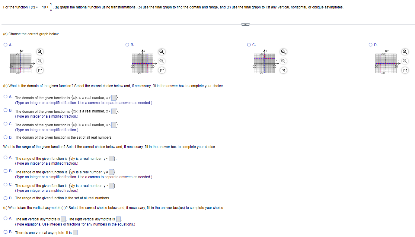 Solved Follow the steps for graphing a rational function to | Chegg.com