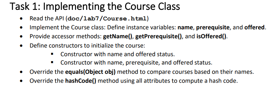 Solved In this lab, you will be implementing the Student | Chegg.com