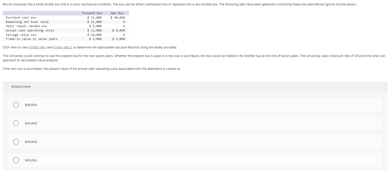 Solved Click here to vlew and Exhlbit 14B-2, to determine | Chegg.com