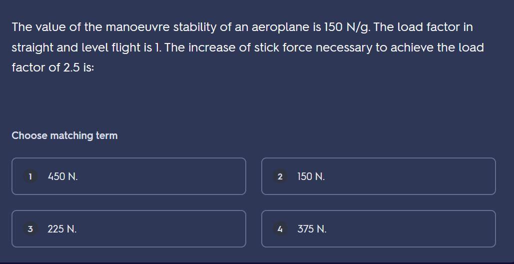 Solved The value of the manoeuvre stability of an aeroplane | Chegg.com