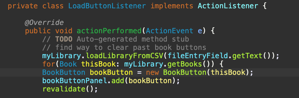 Solved Need Help With Java Action listeners. Our GUI | Chegg.com