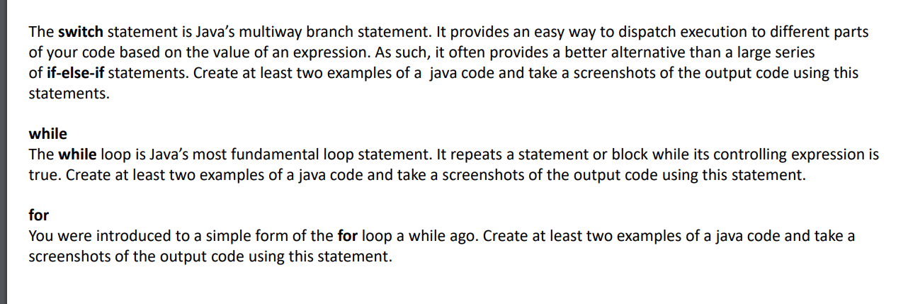 Solved Read the picture below and create atleast two simple | Chegg.com