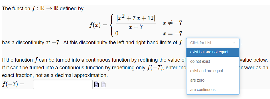 Solved The function f:R→R defined by | Chegg.com