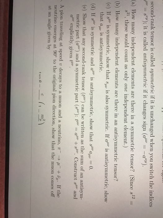 Second Rank Tensor Is Called Symmetric If It Is