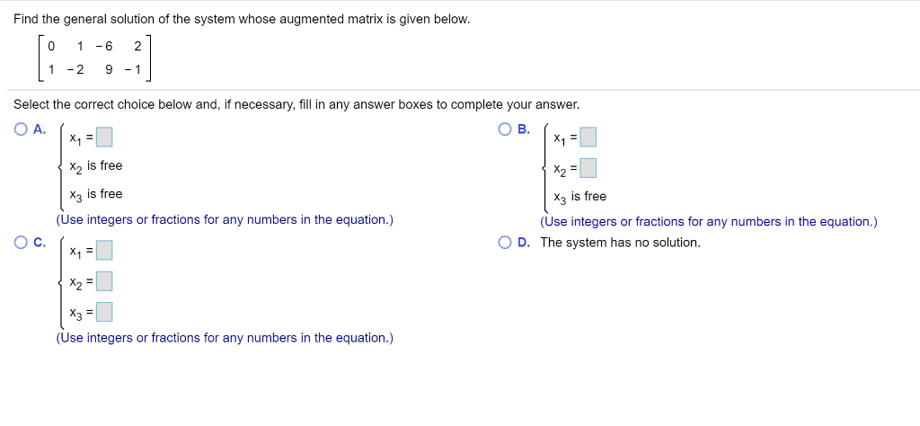 Solved Find the general solution of the system whose | Chegg.com