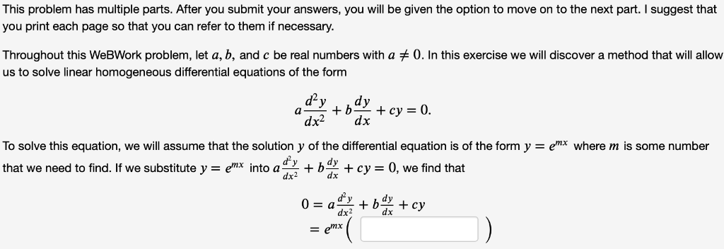 Solved This problem has multiple parts. After you submit | Chegg.com