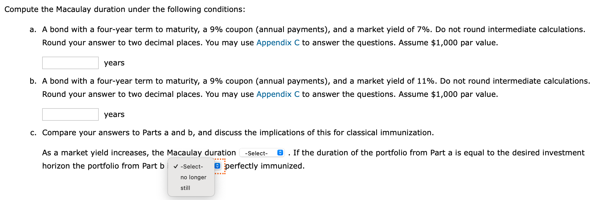 Solved Calculate the Macaulay duration of an \8 par bond | Chegg.com