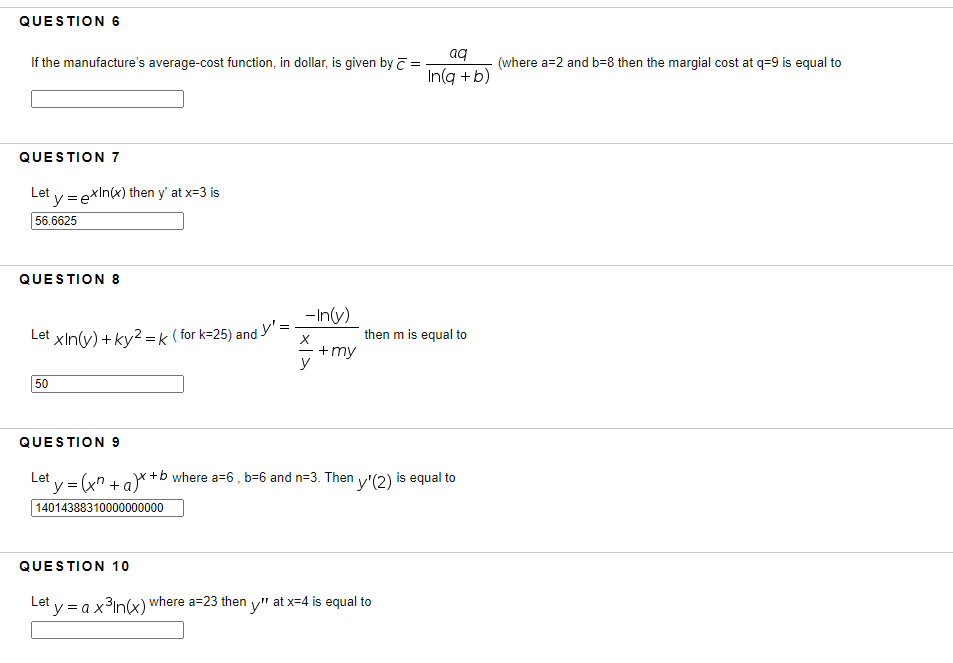 Solved are my answers correct? And plz help me solve q6 and | Chegg.com
