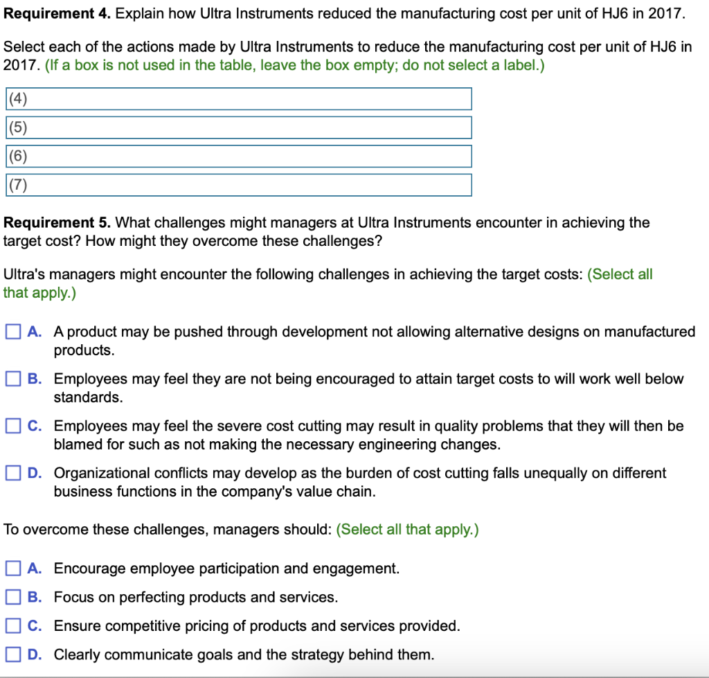 Ultra Instruments uses a manufacturing costing system | Chegg.com