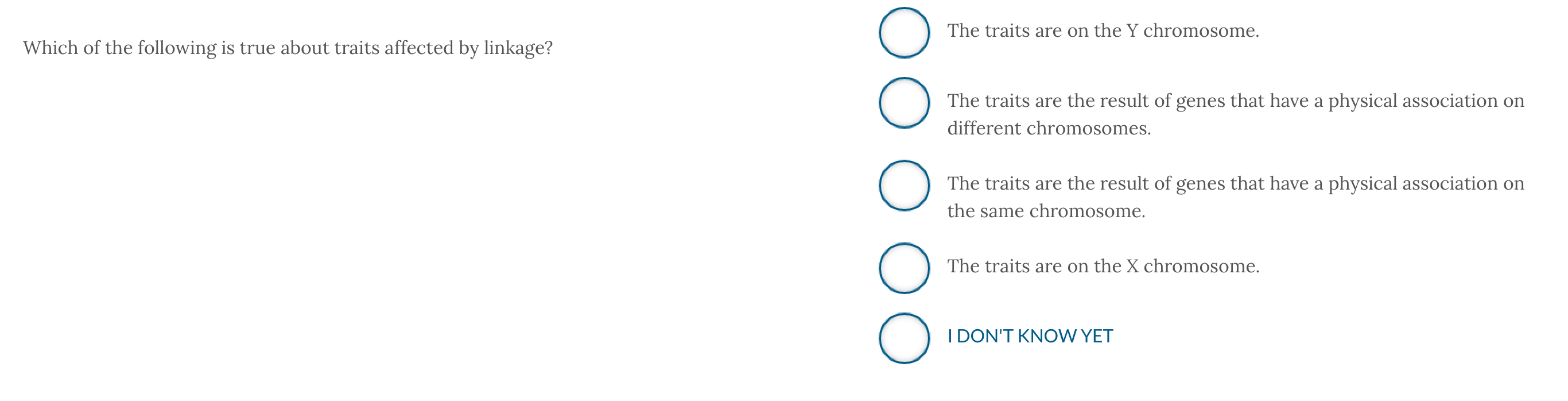 Solved Which of the following is true about traits affected | Chegg.com