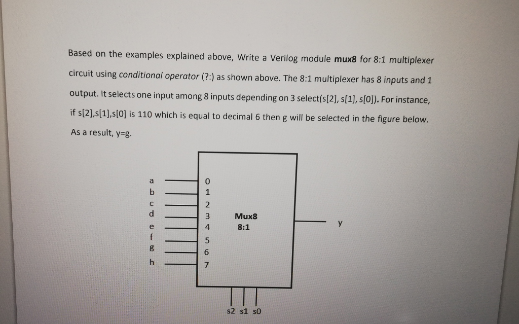 Solved HDL Example 4.5 2:1 MULTIPLEXER Mux2 2:1 Verilog The | Chegg.com