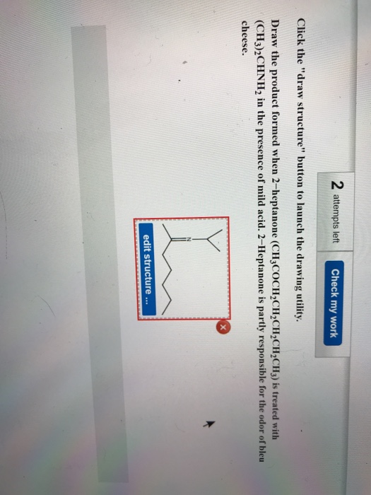 Solved 2 attempts left Check my work Click the "draw | Chegg.com