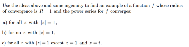 Solved Use the ideas above and some ingenuity to find an | Chegg.com