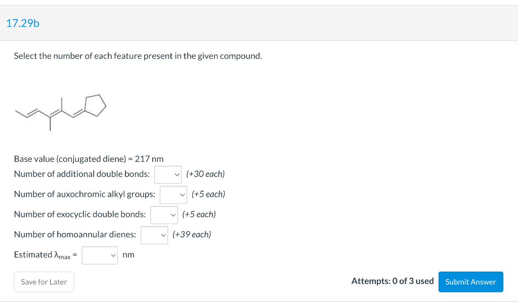 Solved Select the number of each feature present in the | Chegg.com