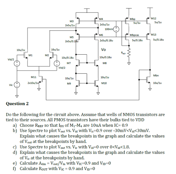 Do the following for the circuit above. Assume that | Chegg.com