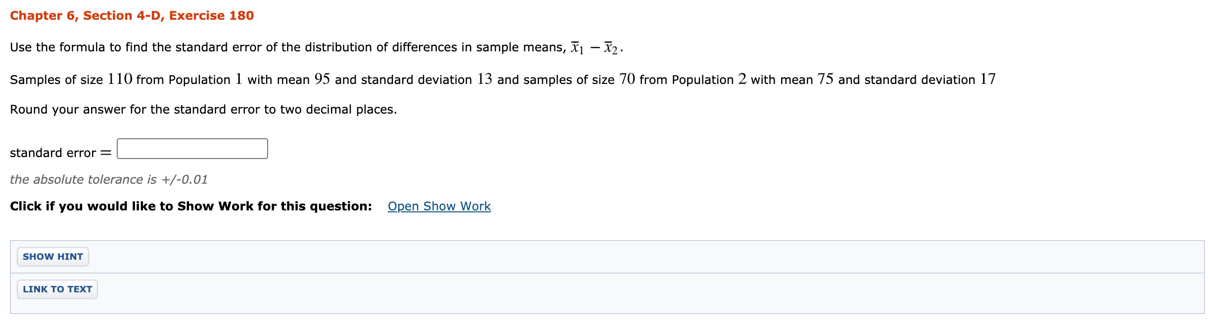 Solved Chapter 6, Section 4-D, Exercise 180 Use the formula | Chegg.com