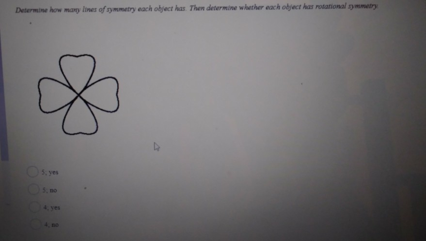 Solved Determine how many lines of symmetry each object has. | Chegg.com