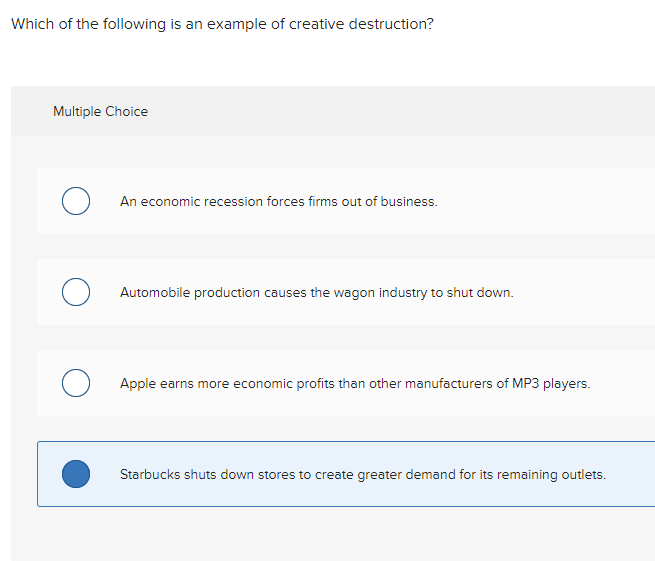 Solved Which of the following is an example of creative | Chegg.com