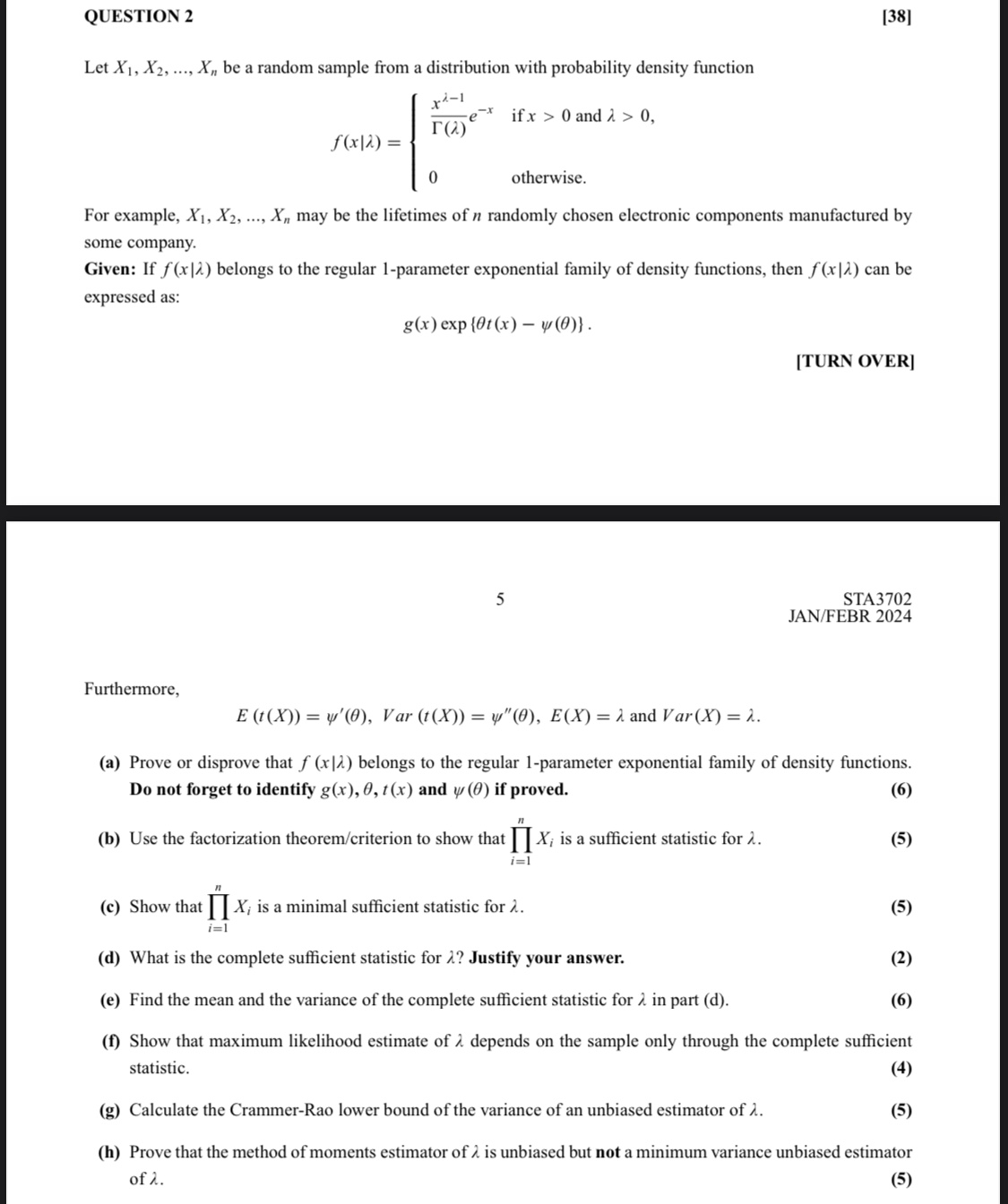 Solved Hello, please help me ﻿with Question 2QUESTION 2Let | Chegg.com