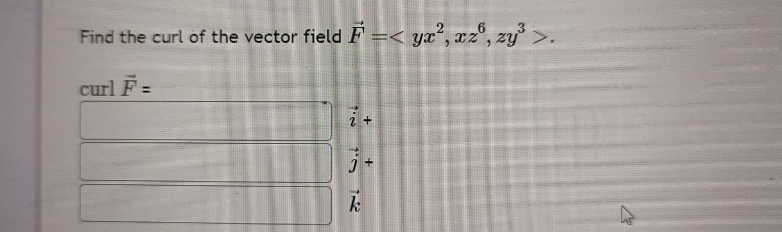 Solved F= yx2,xz6,zy3> | Chegg.com