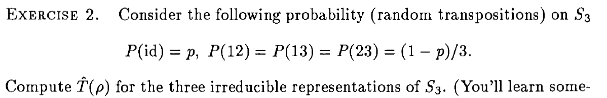 Solved P^(ρ)=ΣsP(s)ρ(s)P( id )=p,P(12)=P(13)=P(23)=(1−p)/3 | Chegg.com