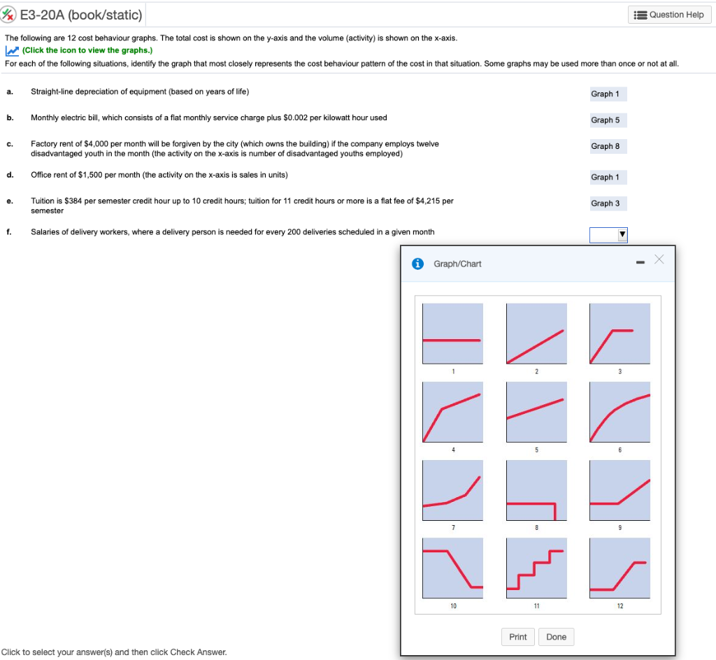 Solved %E3-20A (book/static) * Question Help The following | Chegg.com
