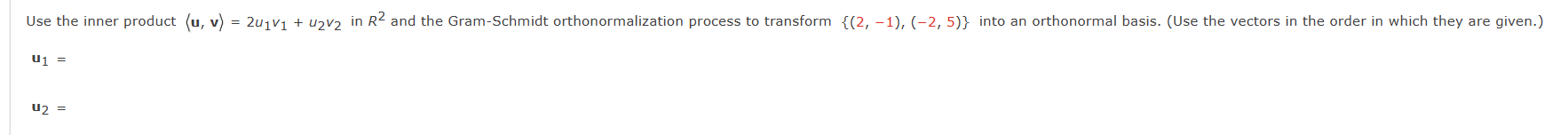 Solved u1= u2= | Chegg.com