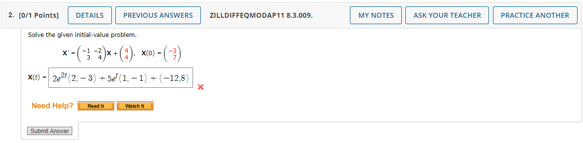 Solved 2. [0/1 Points) DETAILS PREVIOUS ANSWERS | Chegg.com