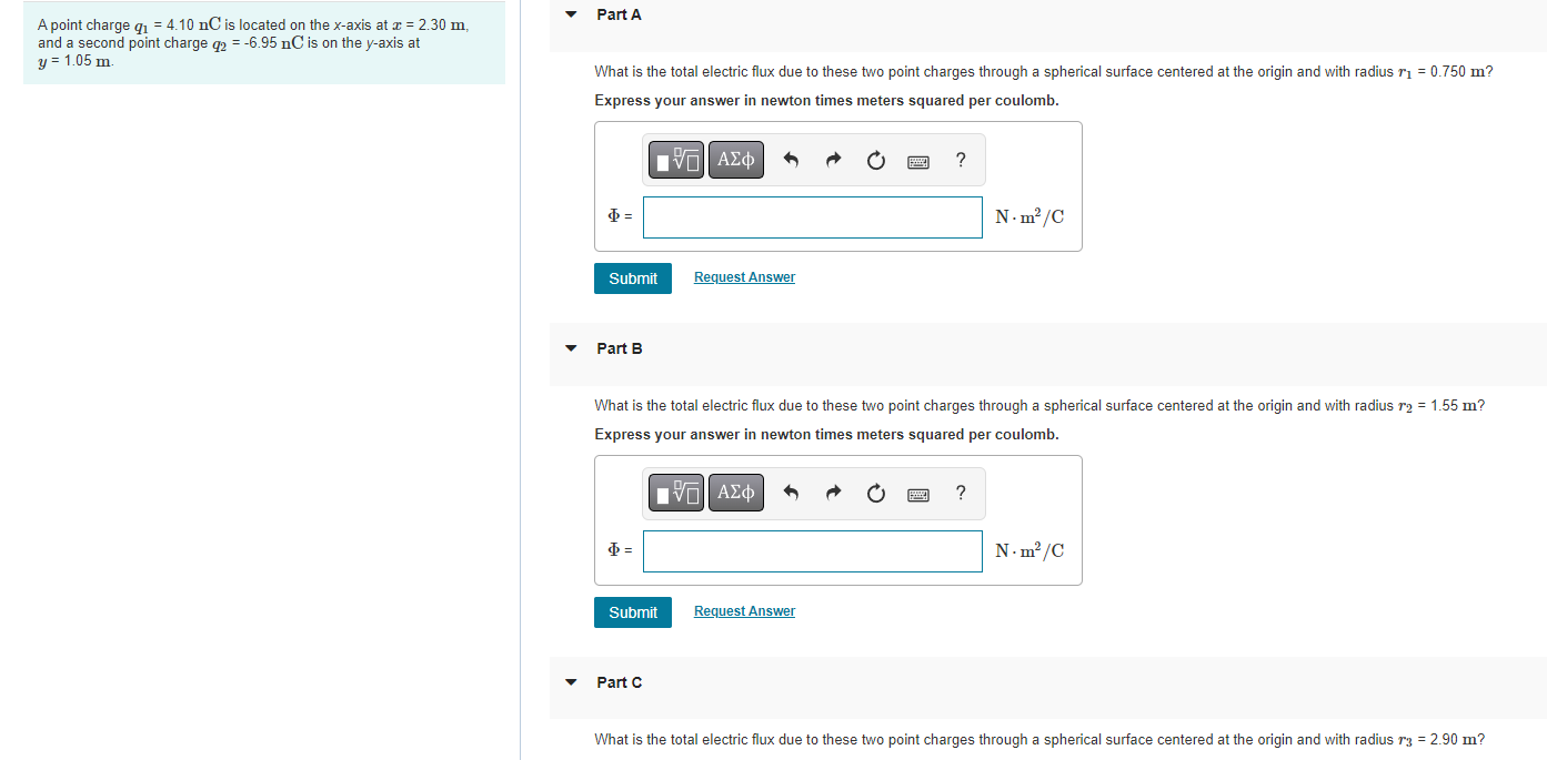 Solved A point charge q1=4.10nC is located on the x-axis at | Chegg.com