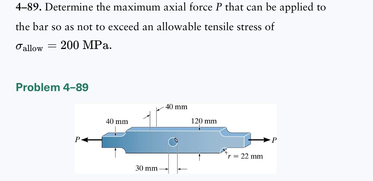 Solved Determine The Maximum Axial Force P That Can Be