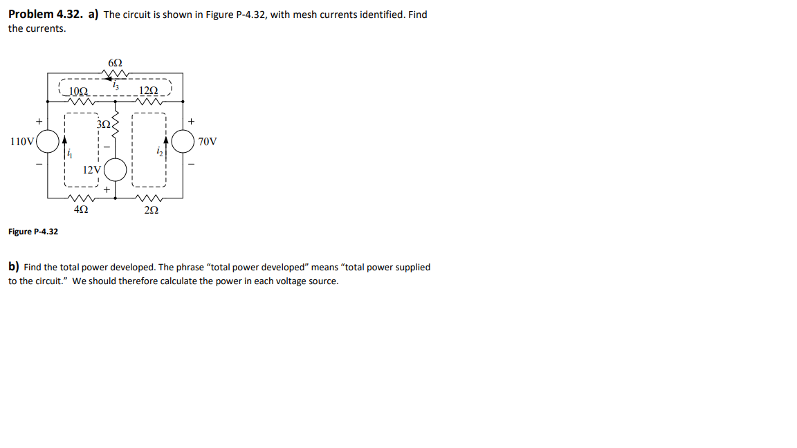 Solved Problem 4.32. a) The circuit is shown in Figure | Chegg.com