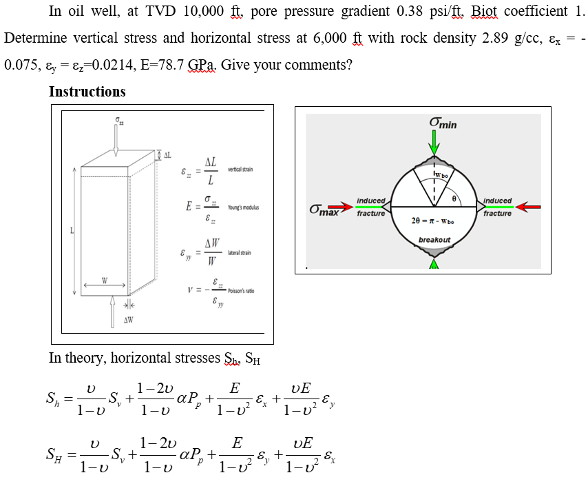In oil well, at TVD 10,000 ft, pore pressure gradient | Chegg.com