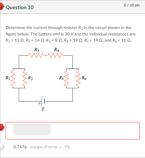 Solved Determine the current through resistor R3 in the | Chegg.com