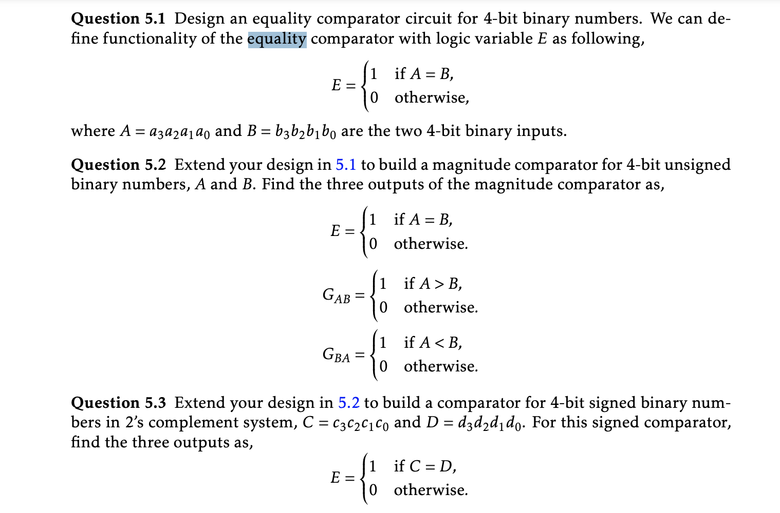 6.2 Part 2 • Create a new “SComparator” VHDL file. | Chegg.com