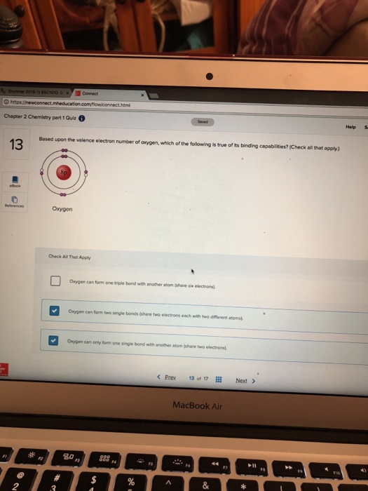 Solved: Chapter 2 Chemistry Part 1 Quiz Help $ Based Upon ... | Chegg.com