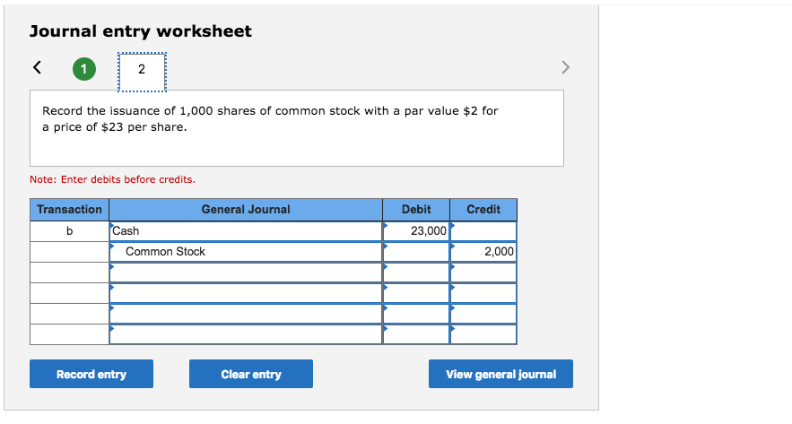 Solved Journal entry worksheet 2 Record the issuance of | Chegg.com