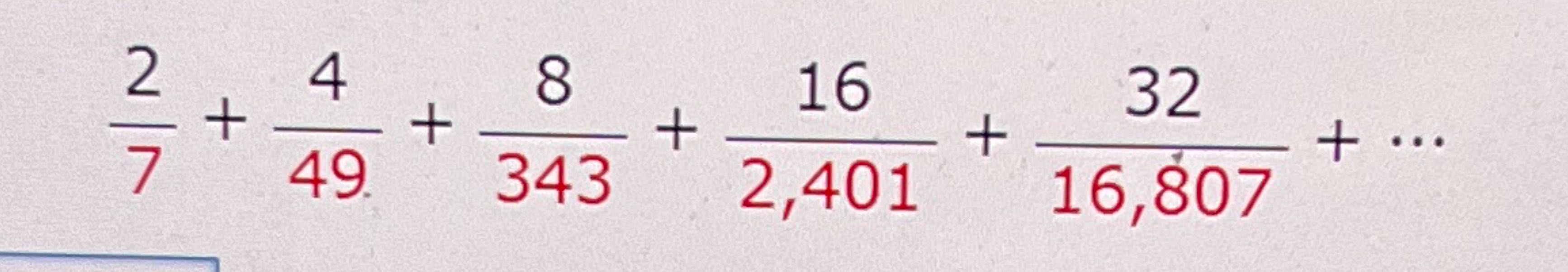 Solved 27+449+8343+162,401+3216,807 | Chegg.com