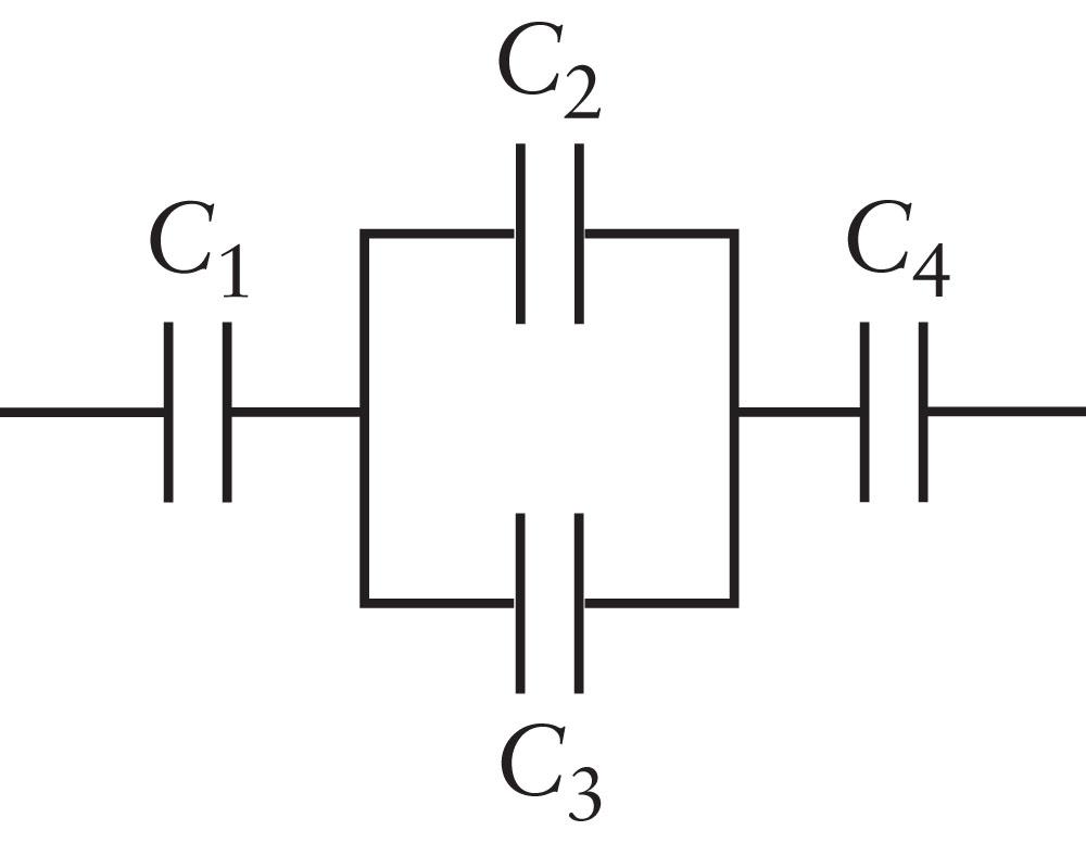 Solved What is the equivalent capacitance of the four | Chegg.com