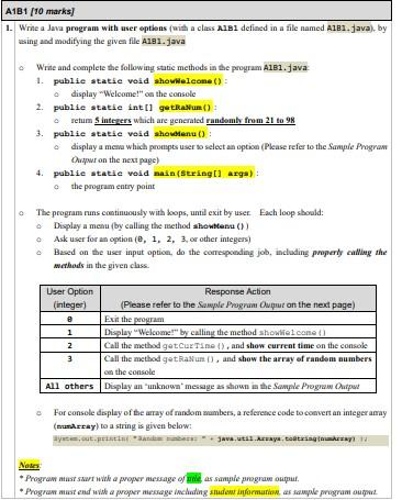 Solved Wrine a Java program with user eptions (with a claas | Chegg.com
