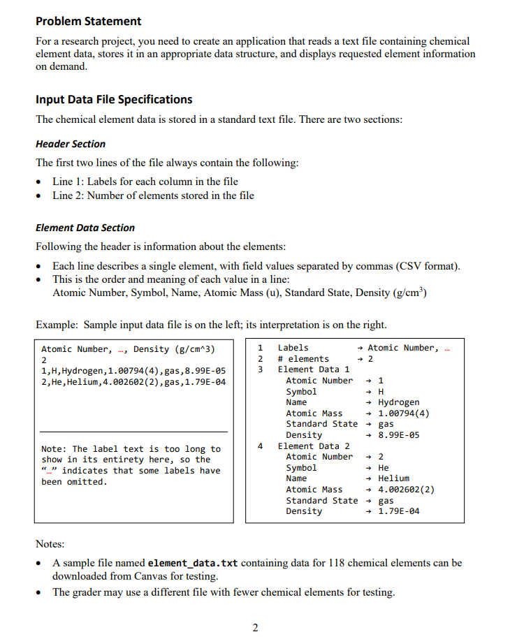 Solved Problem Statement For a research project, you need to | Chegg.com