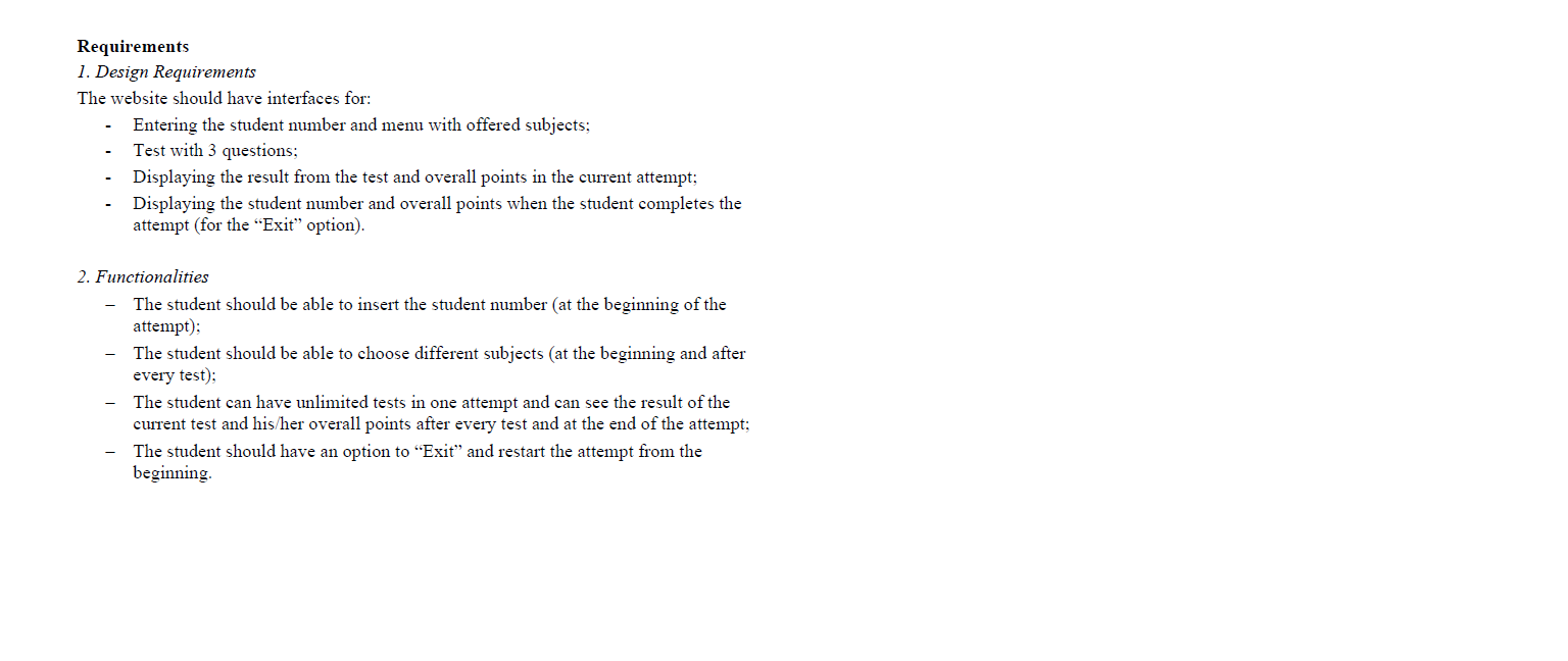 Solved In this assignment, you will need to develop a | Chegg.com