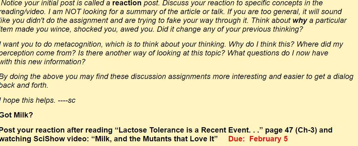 Solved Notice your initial post is called a reaction post. | Chegg.com